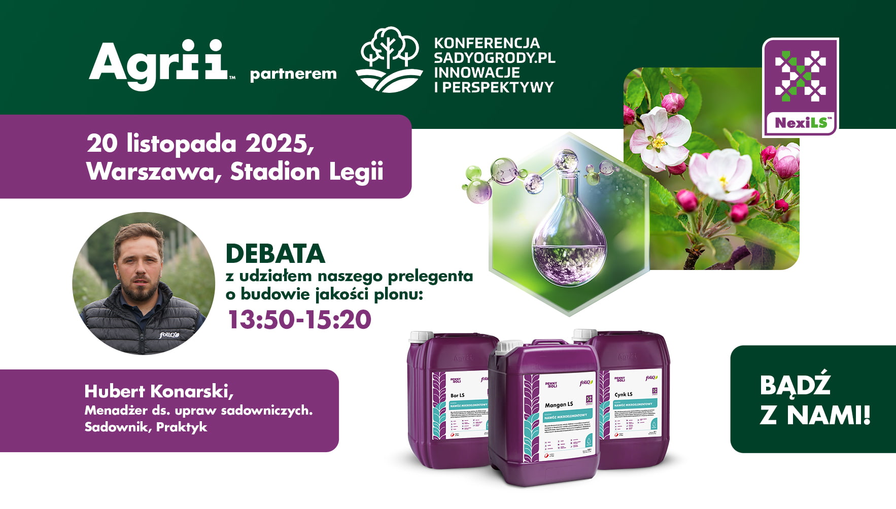 Agrii partnerem konferencji SadyOgrody.pl – Innowacje i Perspektywy - Agrii